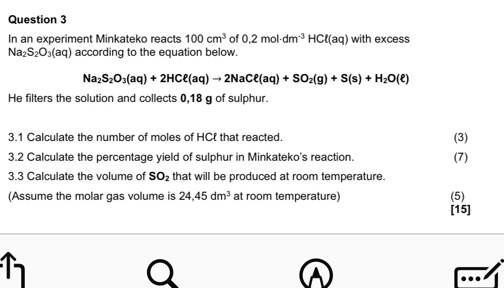 Question 3 In an experiment Minkateko | StudyX