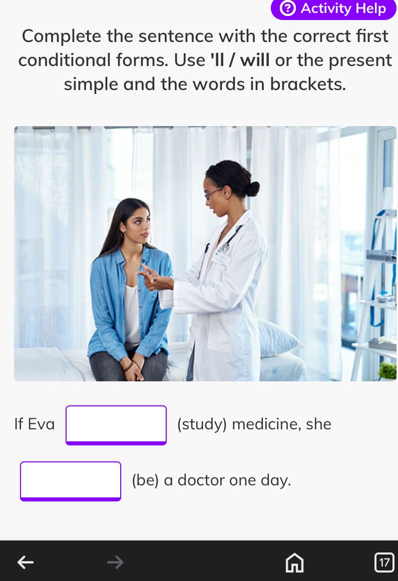 Complete the sentence with the correct first | StudyX