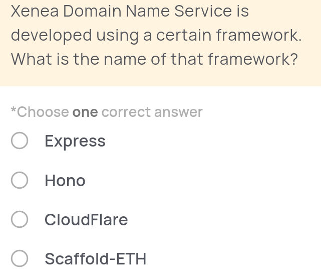 Xenea Domain Name Service is developed using | StudyX