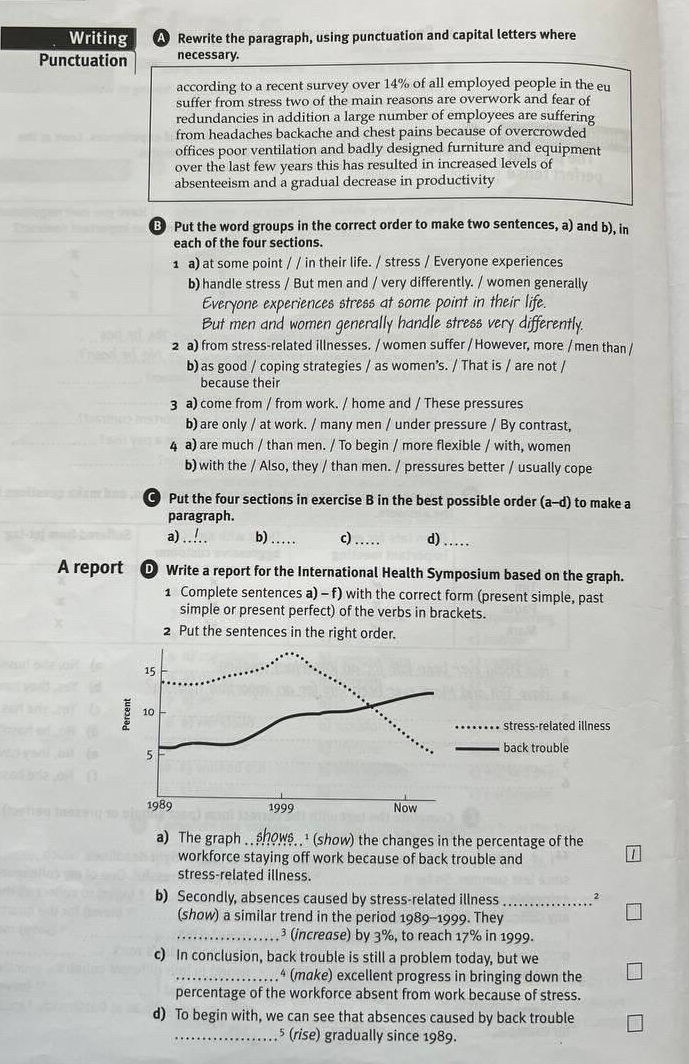 A Rewrite the paragraph, using punctuation | StudyX