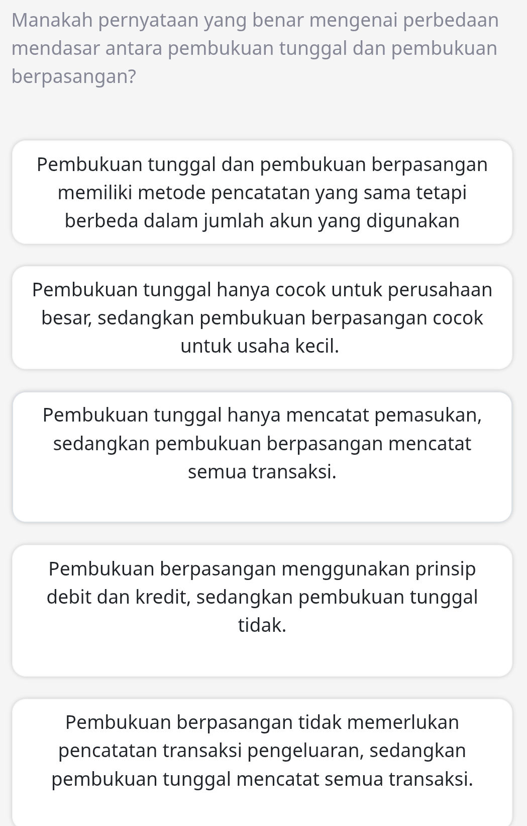 Manakah pernyataan yang benar mengenai | StudyX