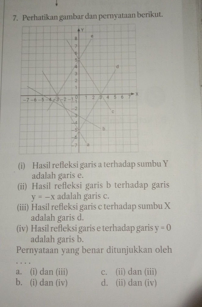 7. Perhatikan gambar dan pernyataan berikut. | StudyX