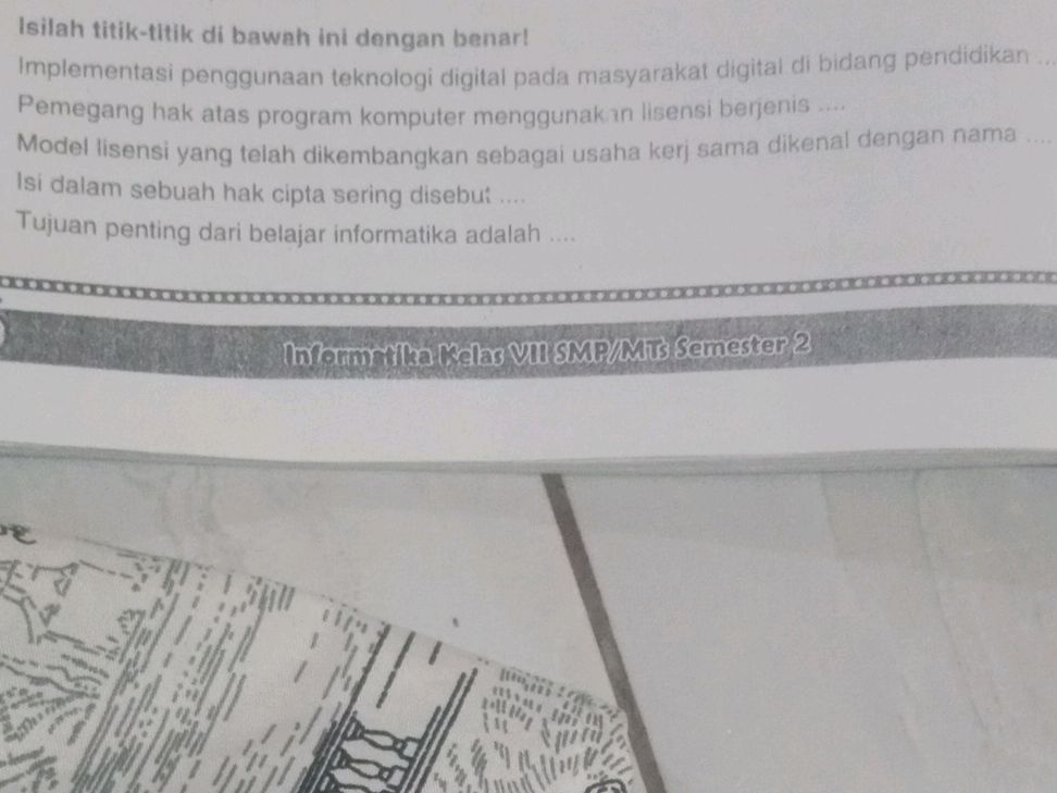 Isilah titik-titik di bawah ini dengan | StudyX