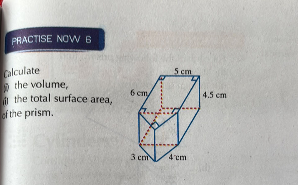 Calculate (i) the volume, (ii) the total | StudyX