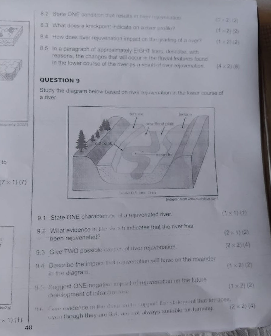 QUESTION 9 Study the diagram below based on | StudyX