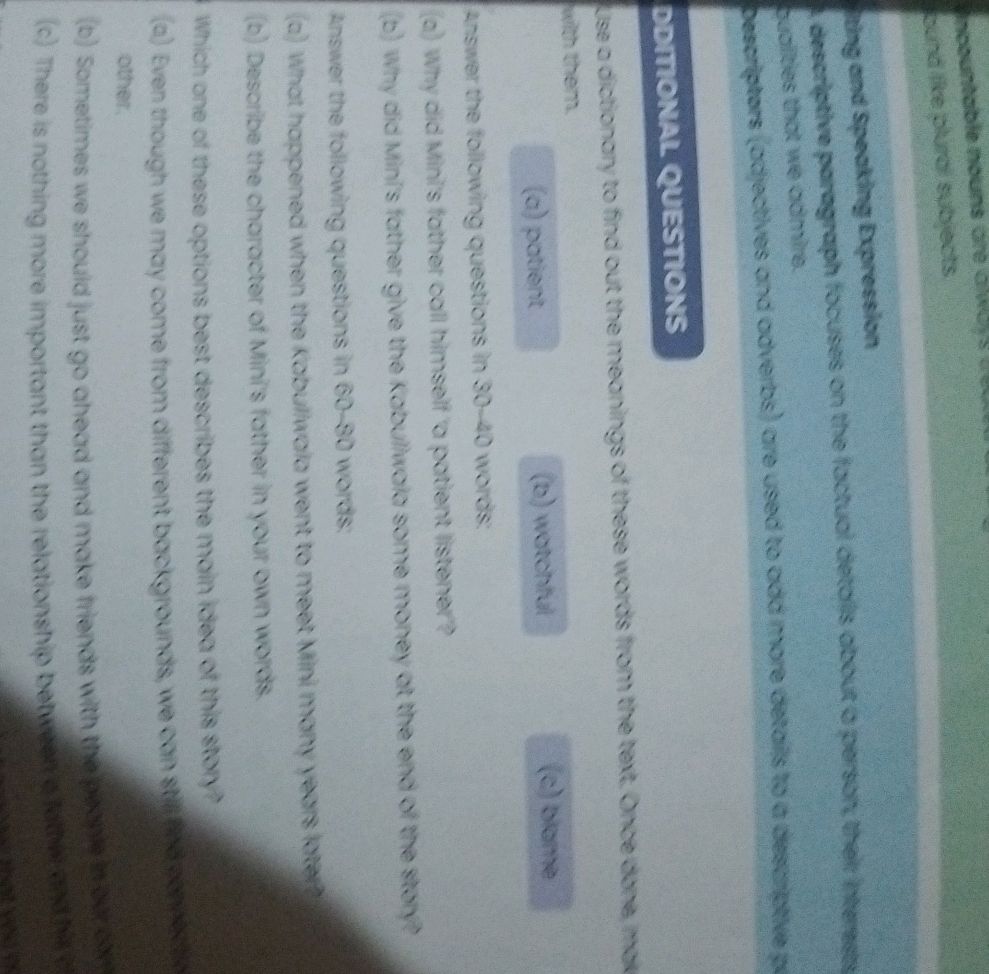 Use a dictionary to find out the meanings of | StudyX