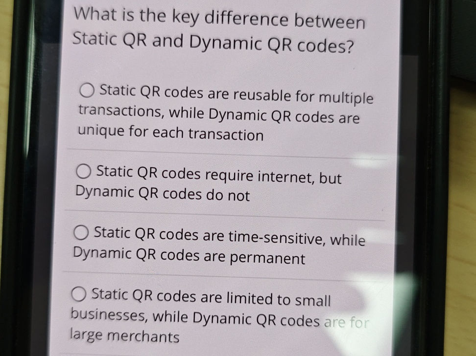 What is the key difference between Static QR | StudyX