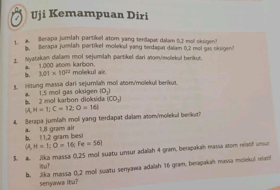 1. a. Berapa jumlah partikel atom yang | StudyX