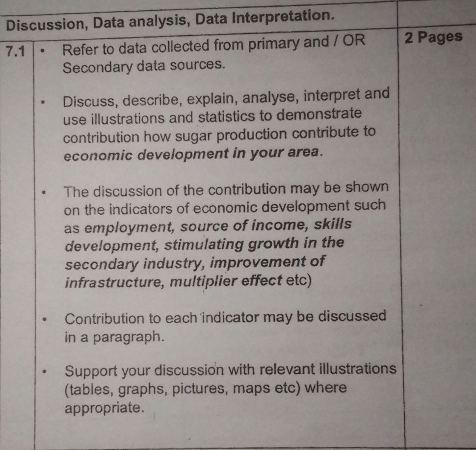 7.1 Refer to data collected from primary and | StudyX
