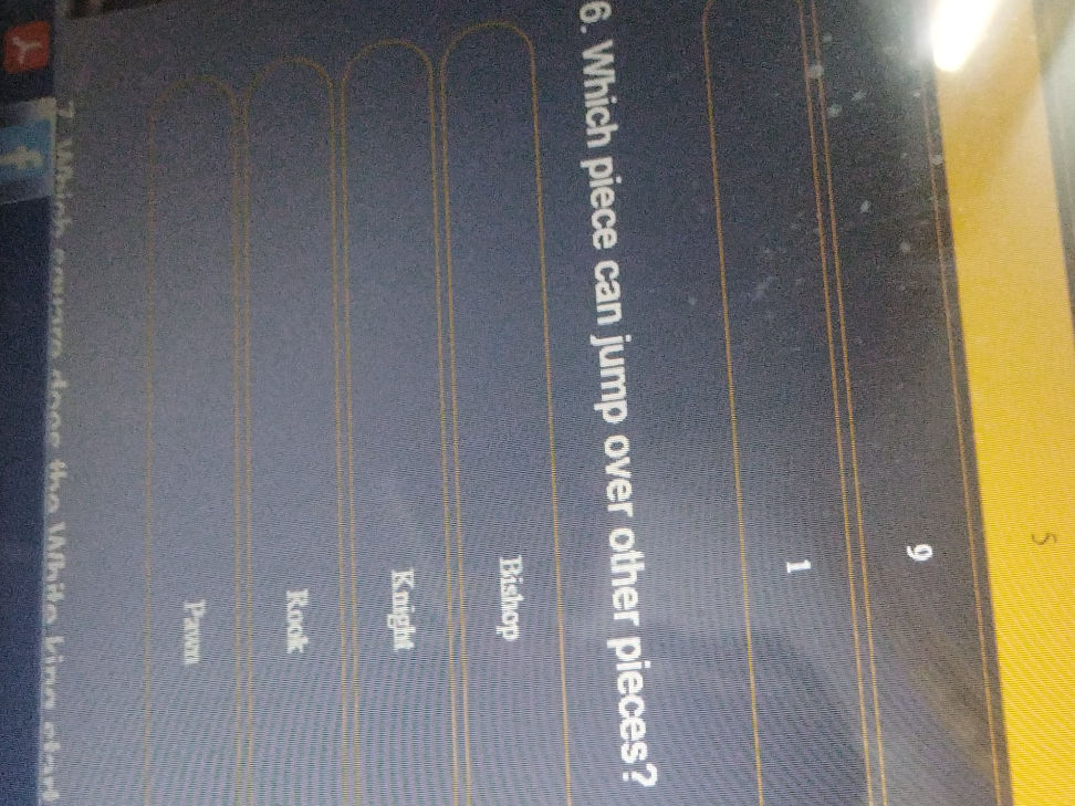 6. Which piece can jump over other pieces? | StudyX