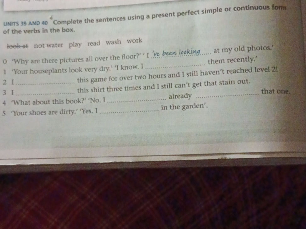 Complete the sentences using a present | StudyX