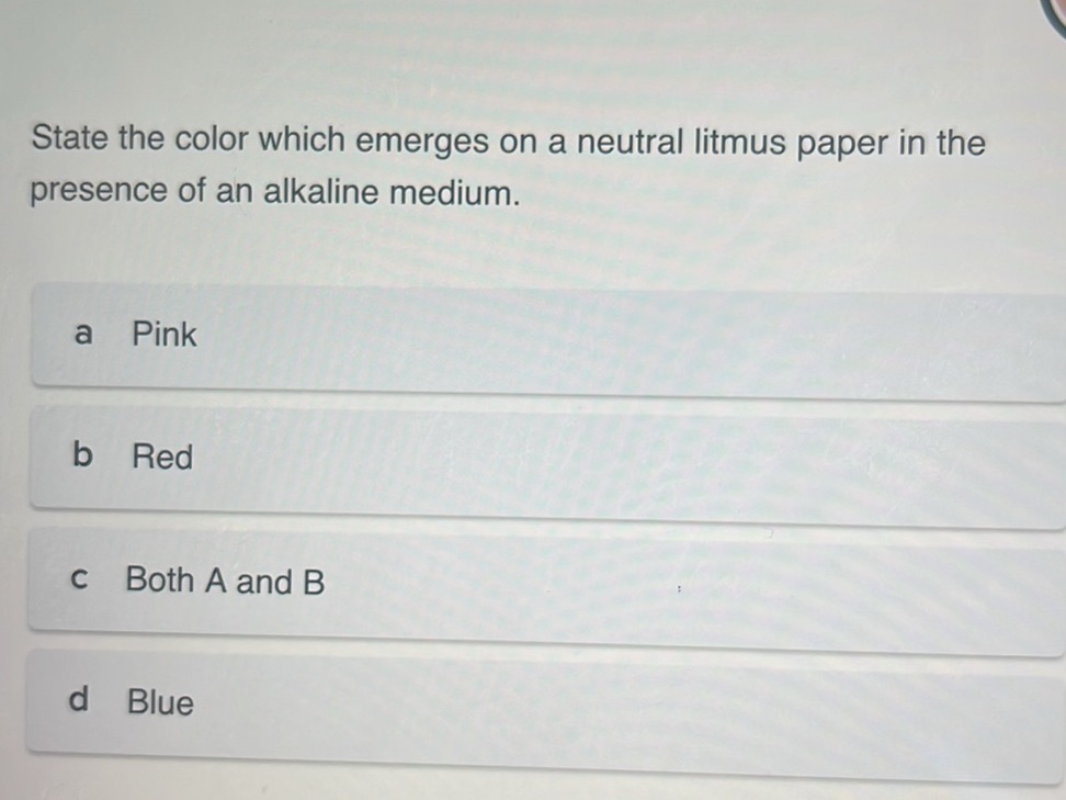 State the color which emerges on a neutral | StudyX