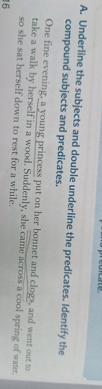 A. Underline the subjects and double | StudyX