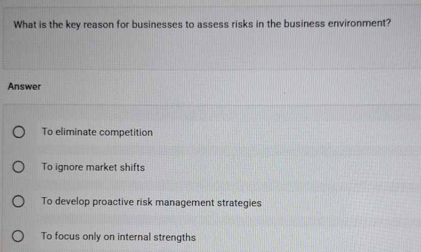 What is the key reason for businesses to | StudyX