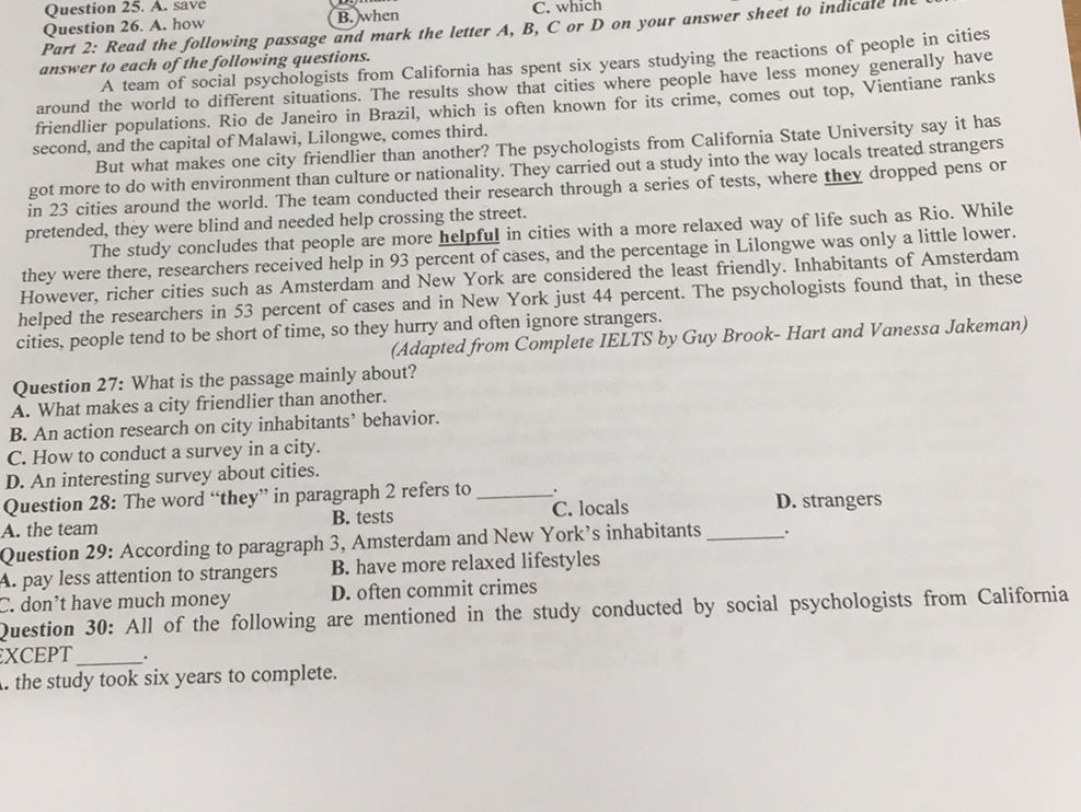 Question 27: What is the passage mainly | StudyX