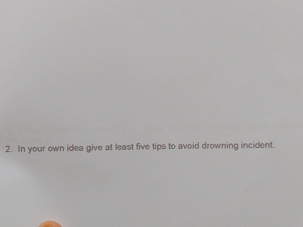 2. In your own idea give at least five tips | StudyX