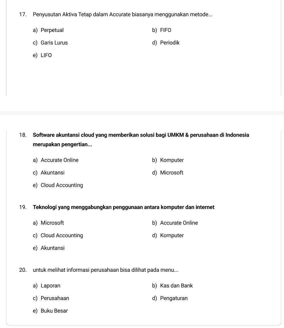 17. Penyusutan Aktiva Tetap dalam Accurate | StudyX