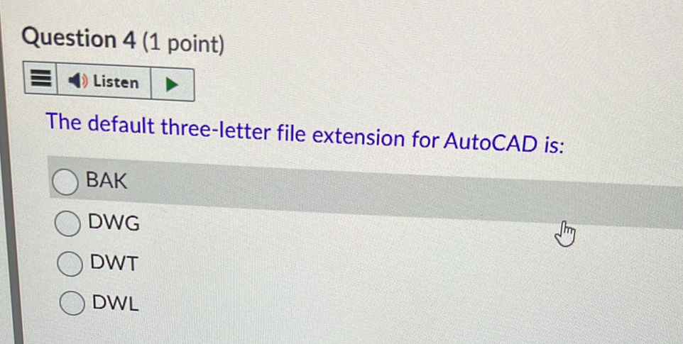 The default three-letter file extension for | StudyX