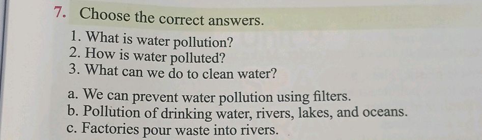 7. Choose the correct answers. 1. What is | StudyX