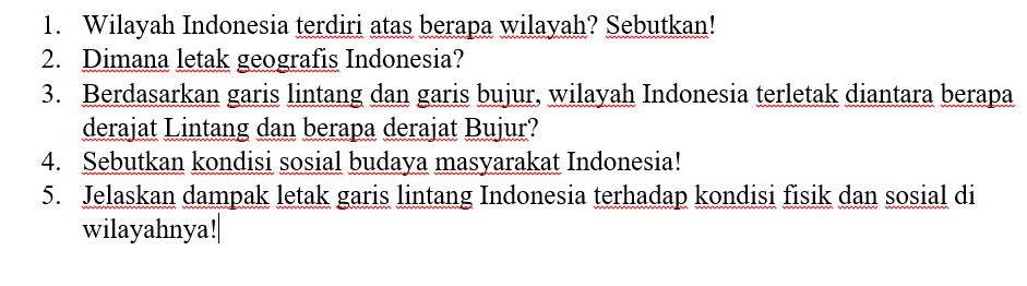 1. Wilayah Indonesia terdiri atas berapa | StudyX