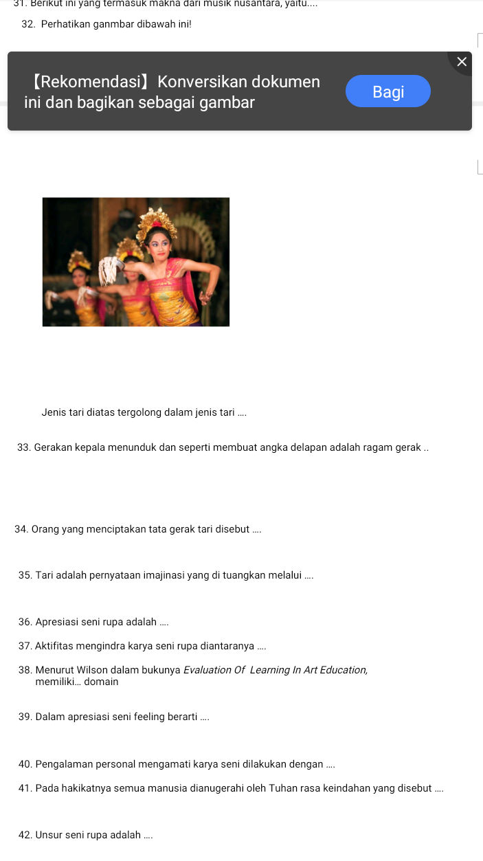 31. Berikut ini yang termasuk makna dari | StudyX