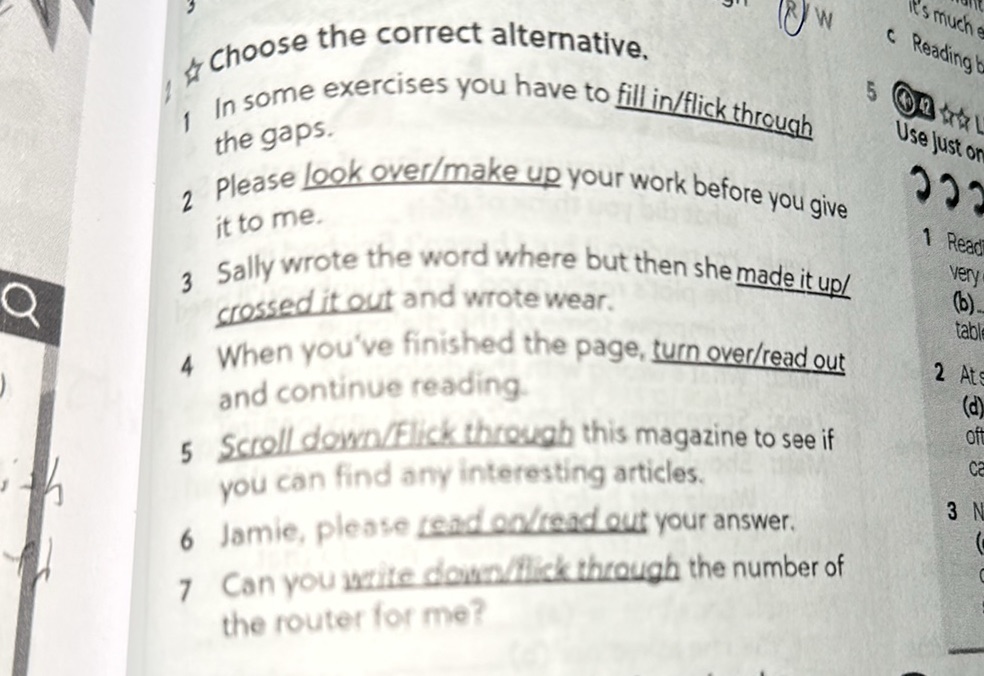 Choose the correct alternative. 1 In some | StudyX