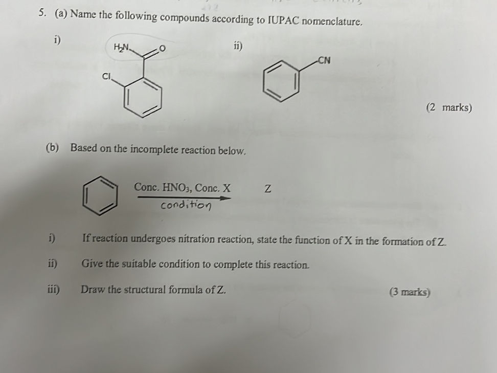 5. (a) Name the following compounds | StudyX