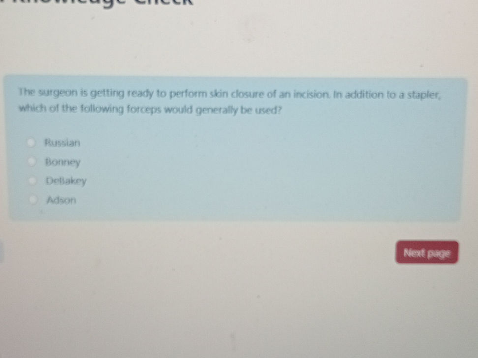 The surgeon is getting ready to perform skin | StudyX