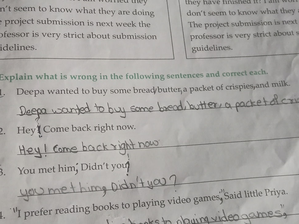 Explain what is wrong in the following | StudyX