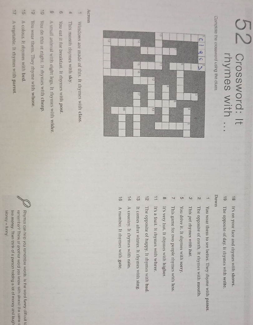 Complete the crossword using the clues. | StudyX