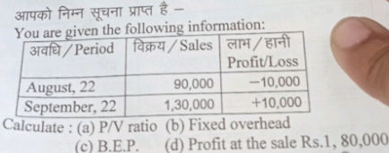 You are given the following information: | | StudyX