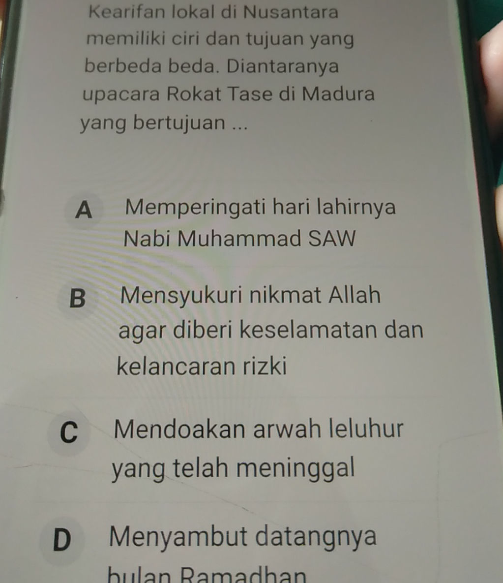 Kearifan lokal di Nusantara memiliki ciri | StudyX