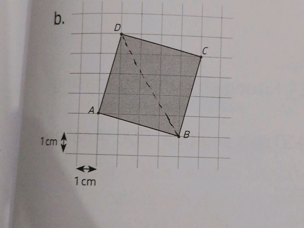 The image shows a shaded square ABCD on a | StudyX