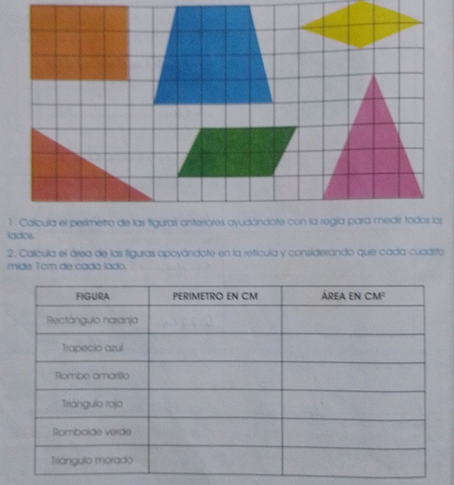 1. Calcula el perimetro de las figuras | StudyX