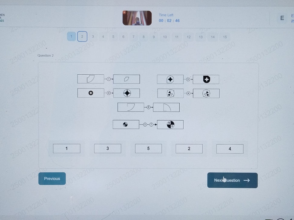 Question 2 Diagram with shapes and arrows. | StudyX