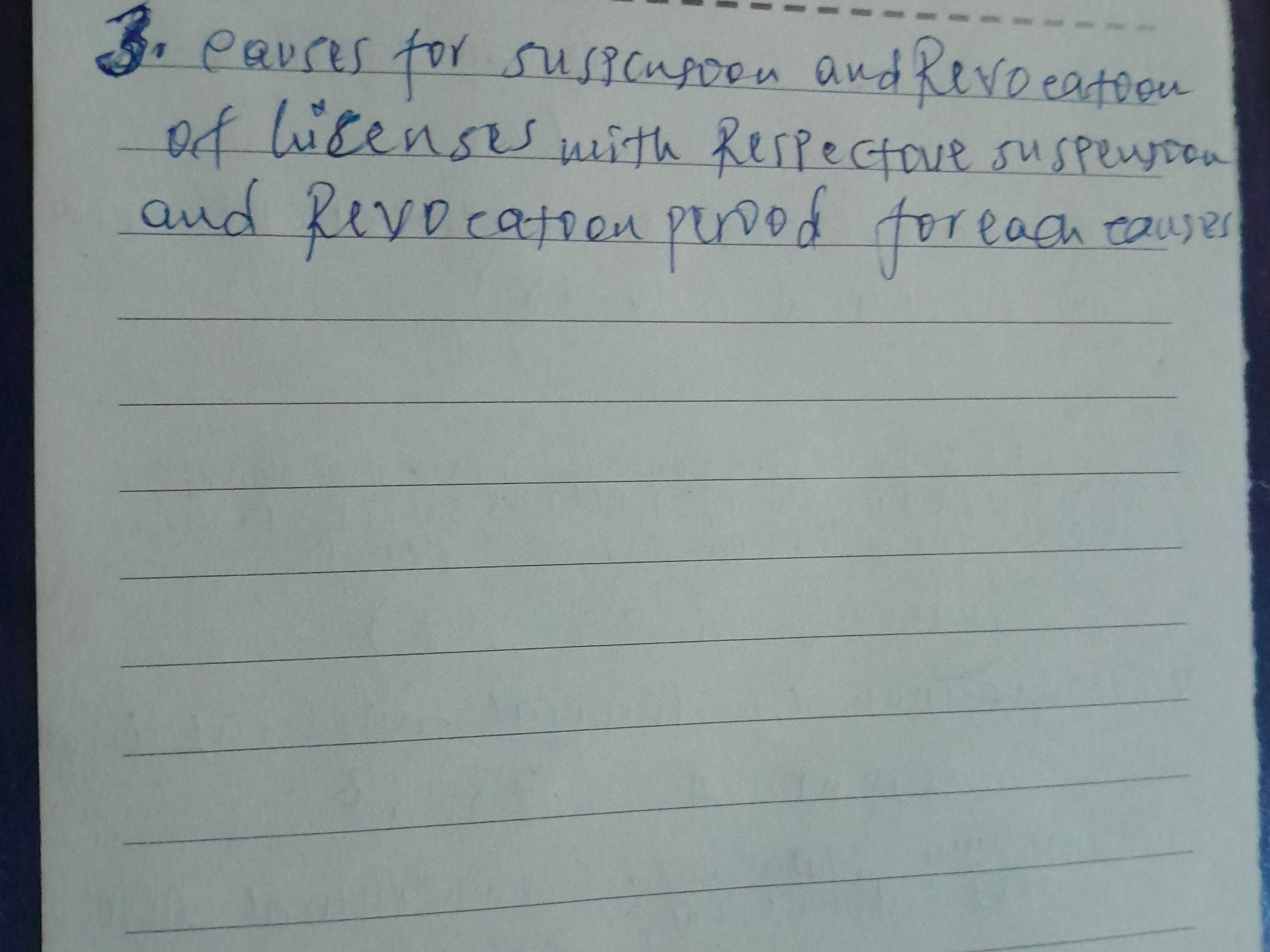 3. causes for suspension and revocation of | StudyX