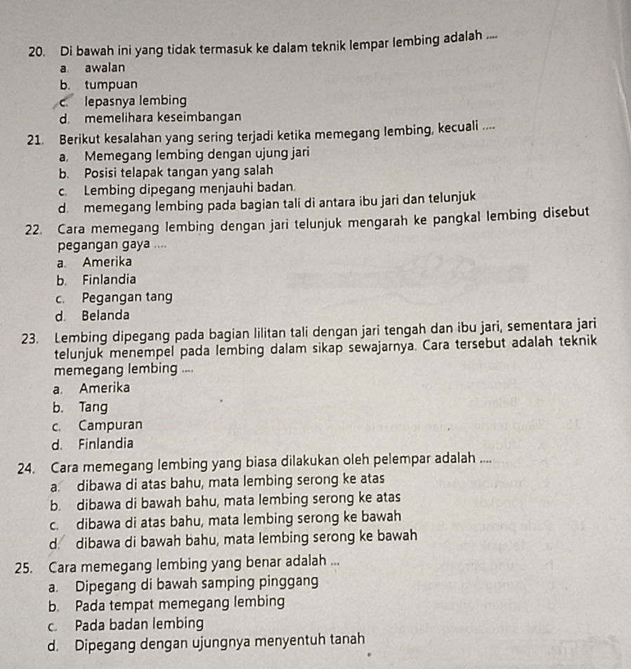 20. Di bawah ini yang tidak termasuk ke | StudyX