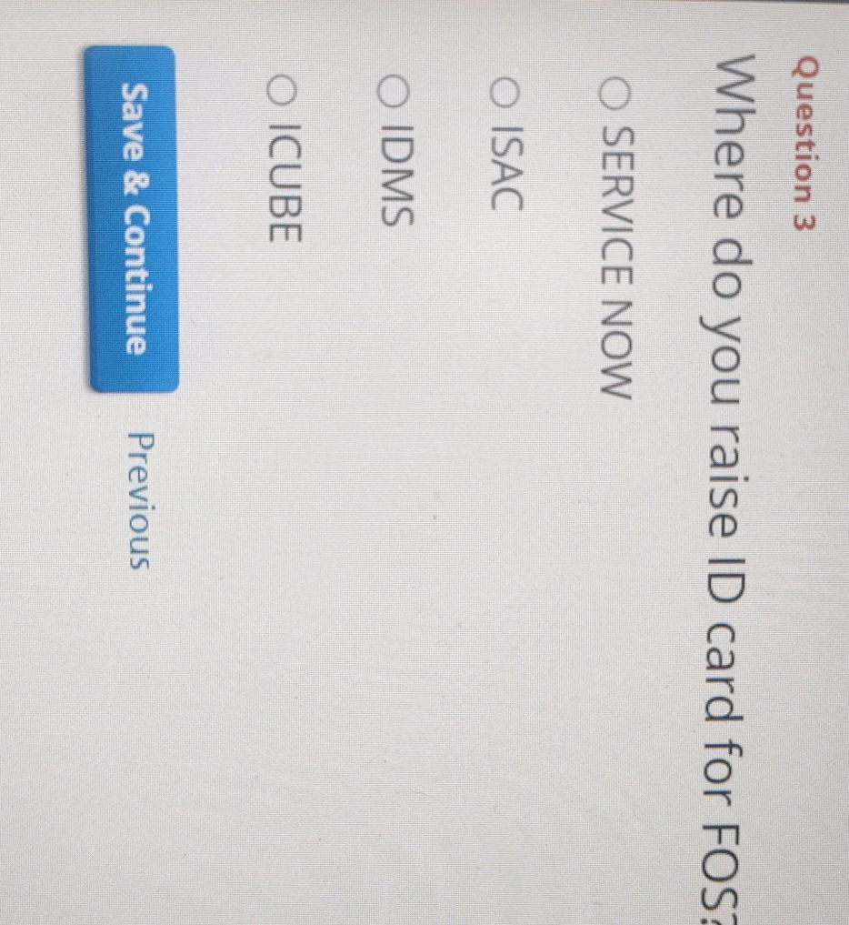 Question 3 Where do you raise ID card for | StudyX