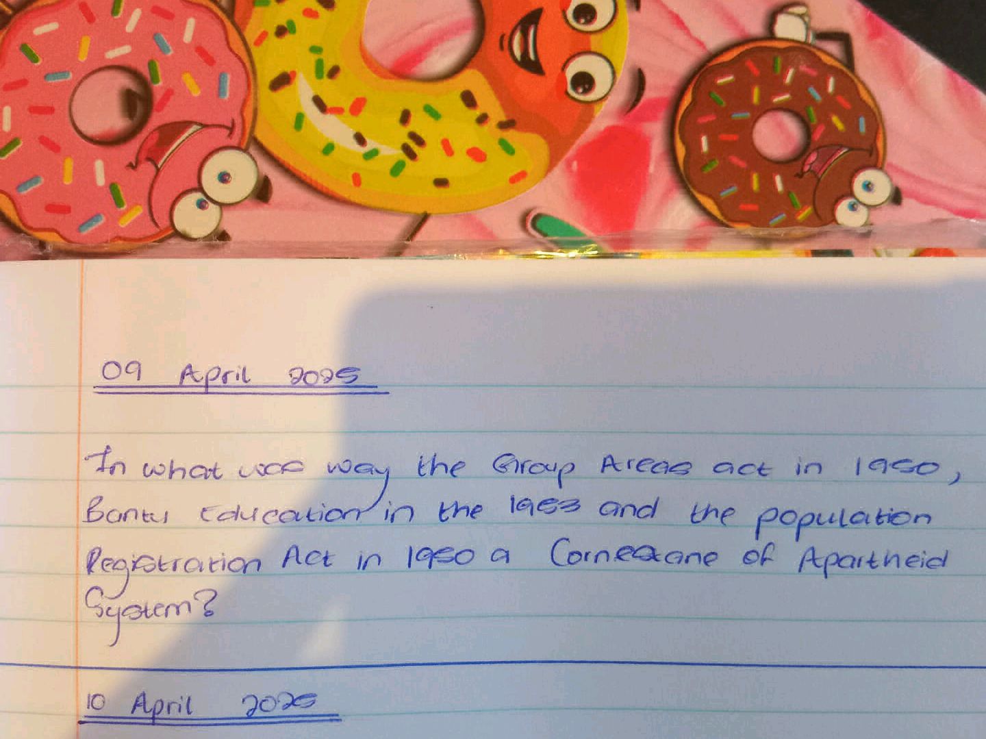 In what way the Group Areas act in 1950, | StudyX