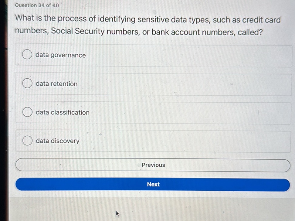 What is the process of identifying sensitive | StudyX