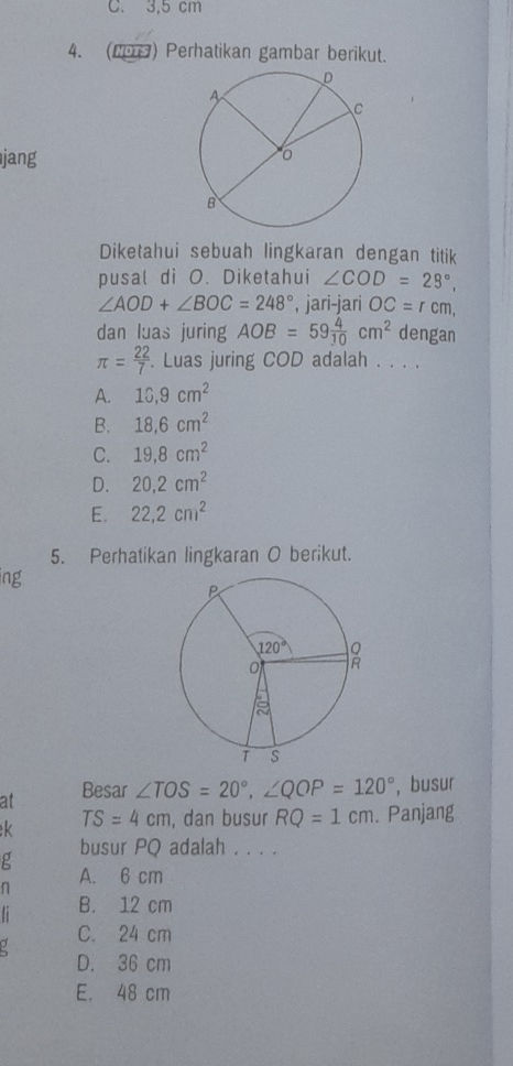 4. Perhatikan gambar berikut. ``` A D | StudyX