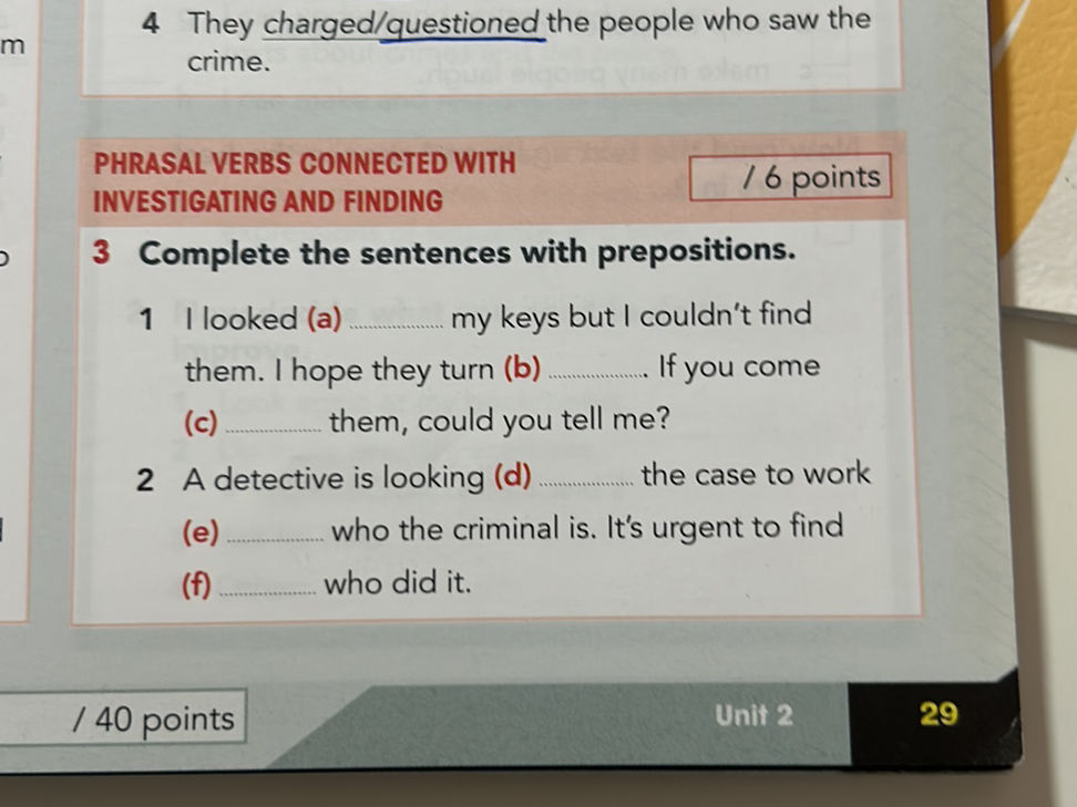 3 Complete the sentences with prepositions. | StudyX