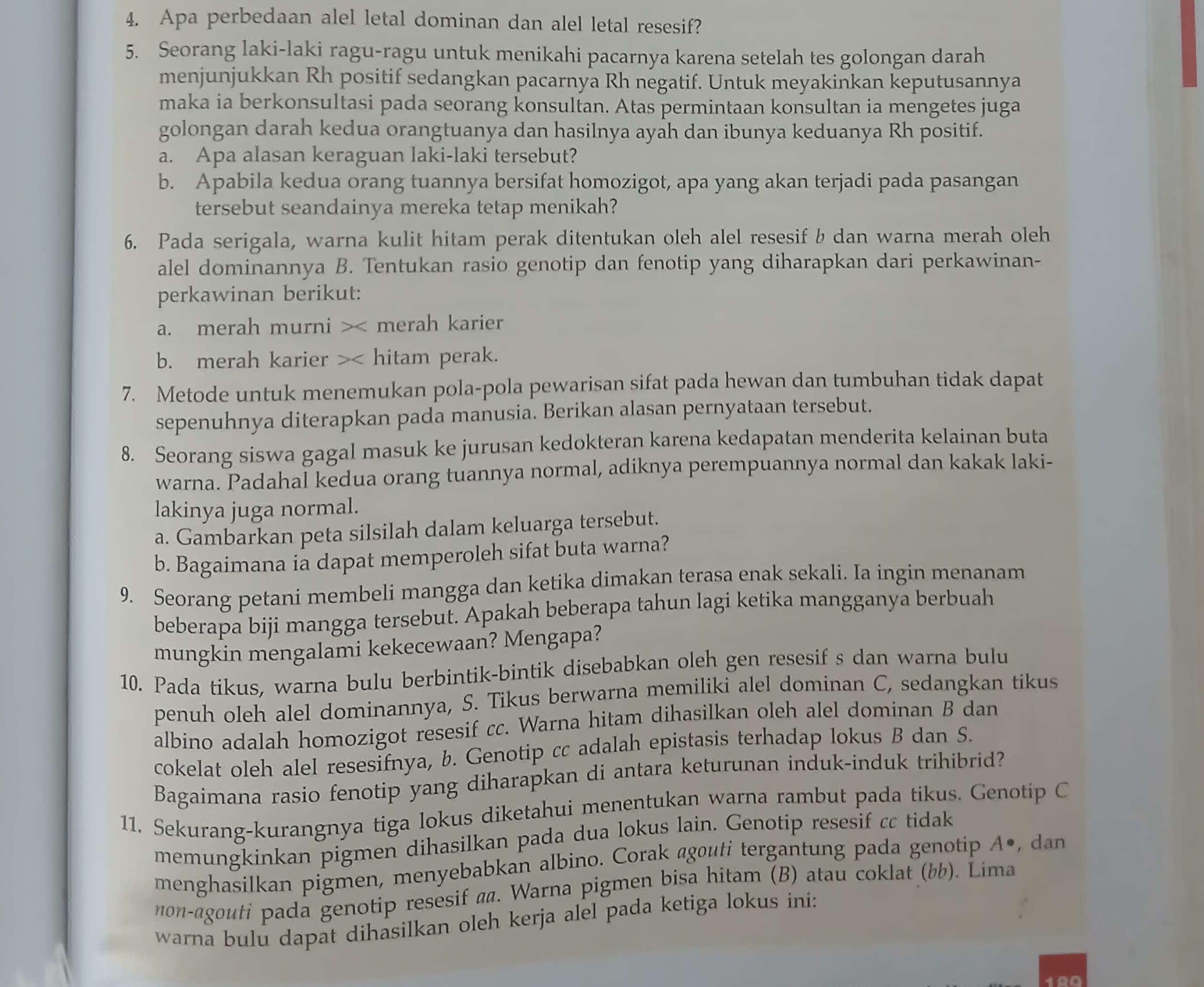 4. Apa perbedaan alel letal dominan dan alel | StudyX