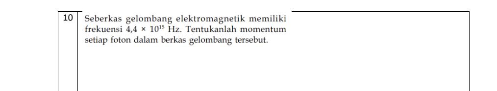 Seberkas gelombang elektromagnetik memiliki | StudyX
