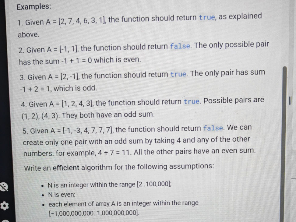 Write an efficient algorithm for the | StudyX
