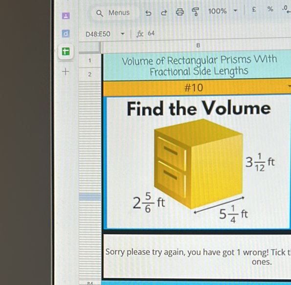Find the Volume The rectangular prism has | StudyX