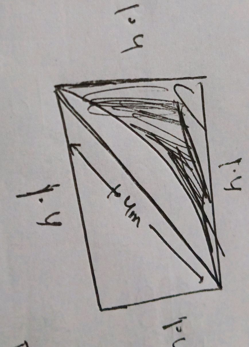 The image shows a square with sides labeled | StudyX