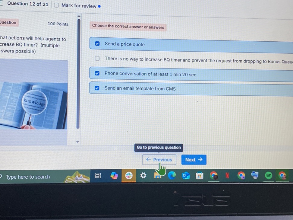 What actions will help agents to increase BQ | StudyX