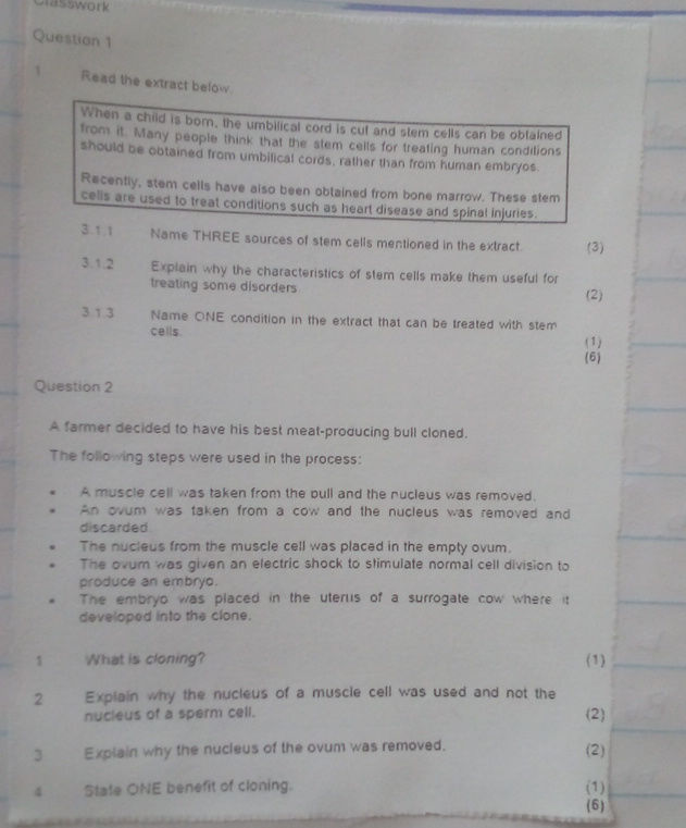 Question 1 1 Read the extract below. When | StudyX