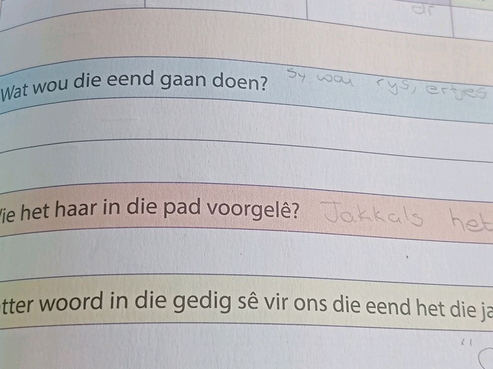 Wat wou die eend gaan doen? ie het haar in | StudyX